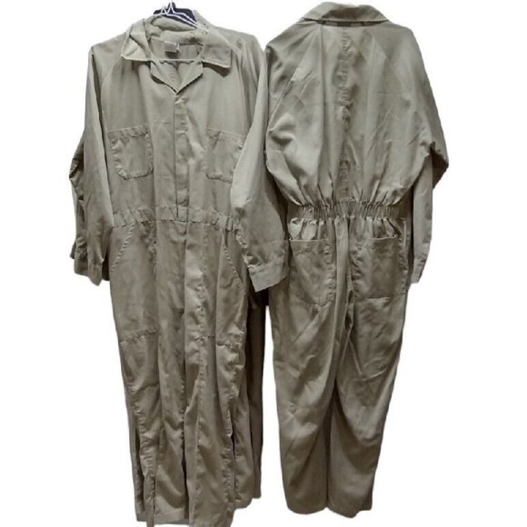 Sweet Company | Pants | Coveralls Jumpsuit Mens Size 46 Tan Long Sleeve ...